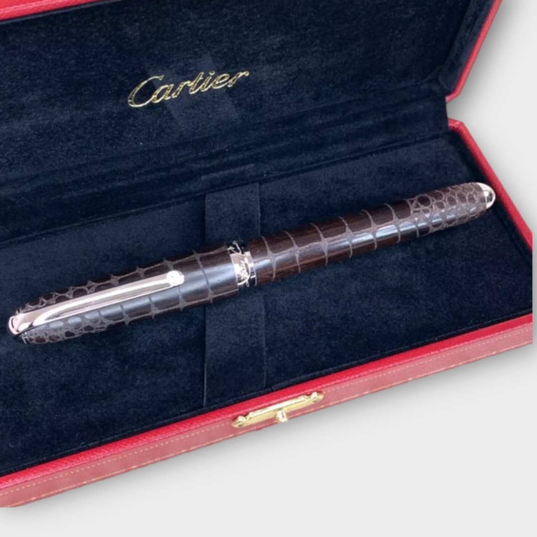 Crocodile Cartier pen – Rhodes Wood